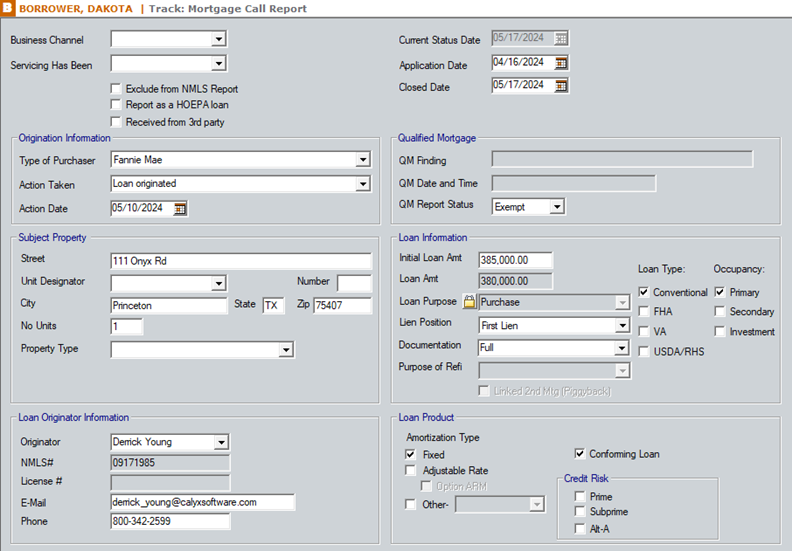 6801 Completing the V6 MCR Call Report screen in Point